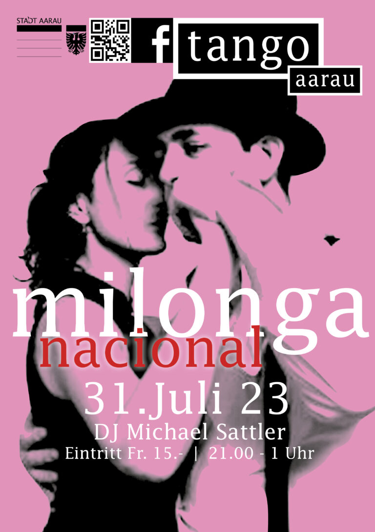31. JULI 23 : MILONGA NACIONAL! | tangoaarau
